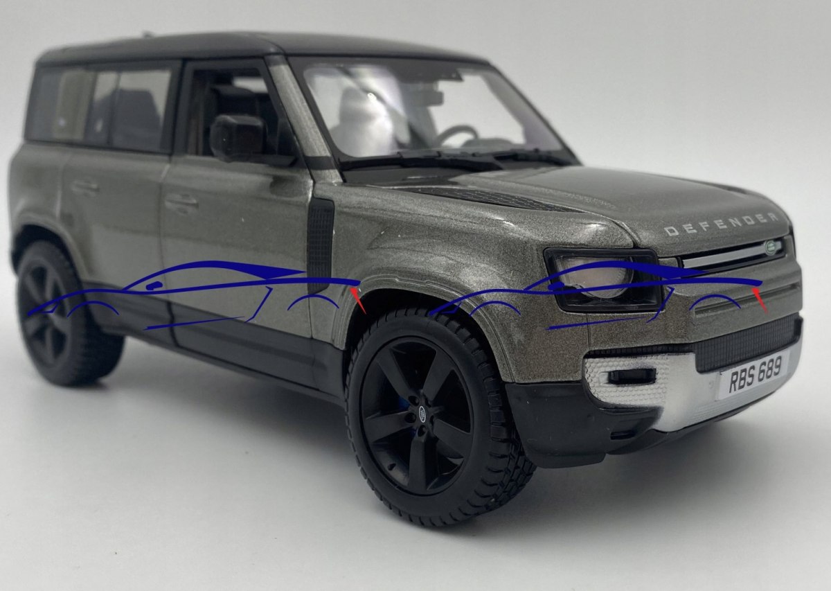 Land Rover Defender 2022 1:24 grey Bburago 21101 > Bburago